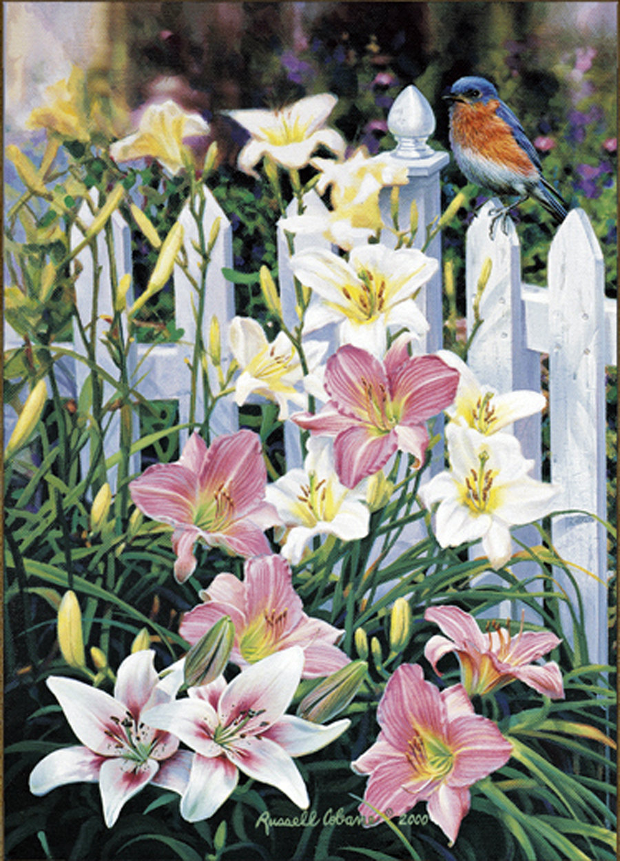 The Finishing Touch 'Perfect Perch' by Russell Cobane Painting Print | Wayfair